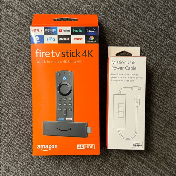 Amazon | VR, AR & Accessories | Nwt Amazon Fire Stick Tv 4k Power Cable ...
